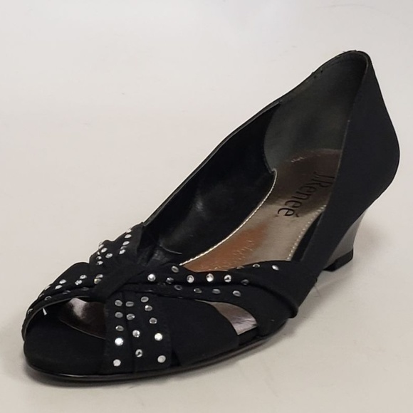 J.Renee | Shoes | J Renee Allure Open Peep Toe Wedges | Poshmark